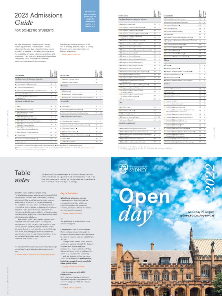 Domestic Admission Guide 2023 | PDF | University And College Admission ...