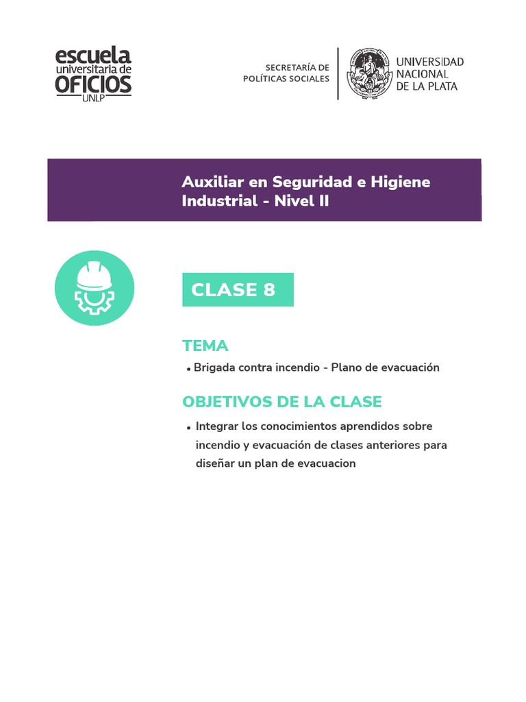 Clase 8 - Seguridad e Higiene - Nivel 2 | PDF | Primeros auxilios