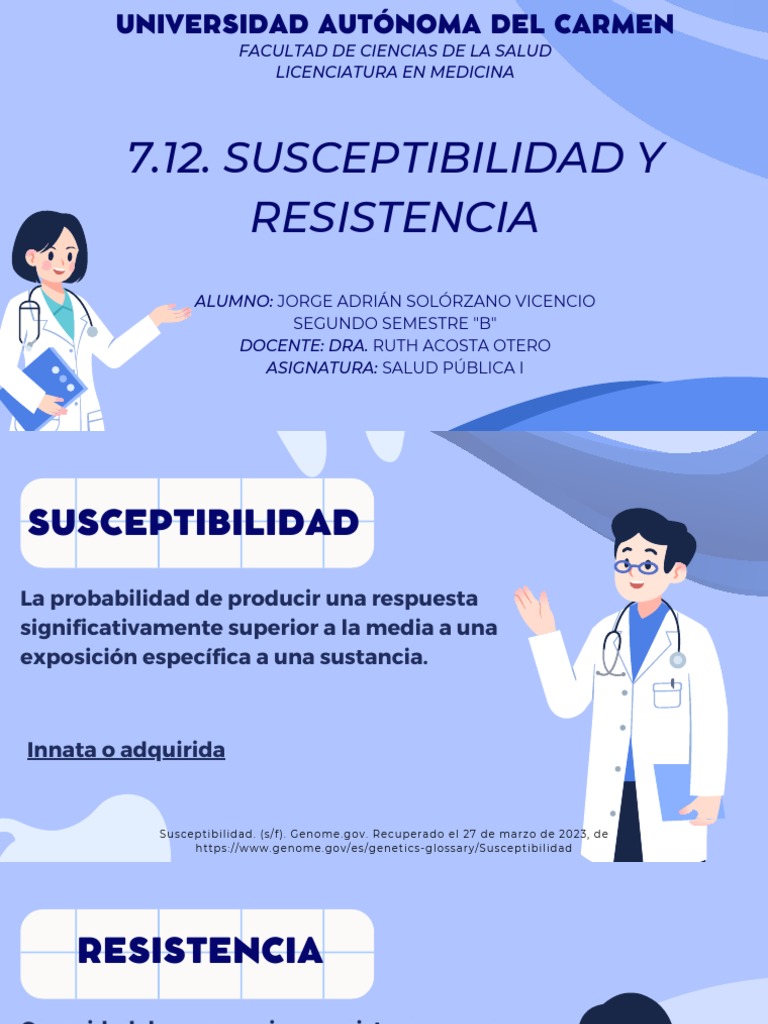 Susceptibilidad | PDF | Resistencia antimicrobiana | Infección