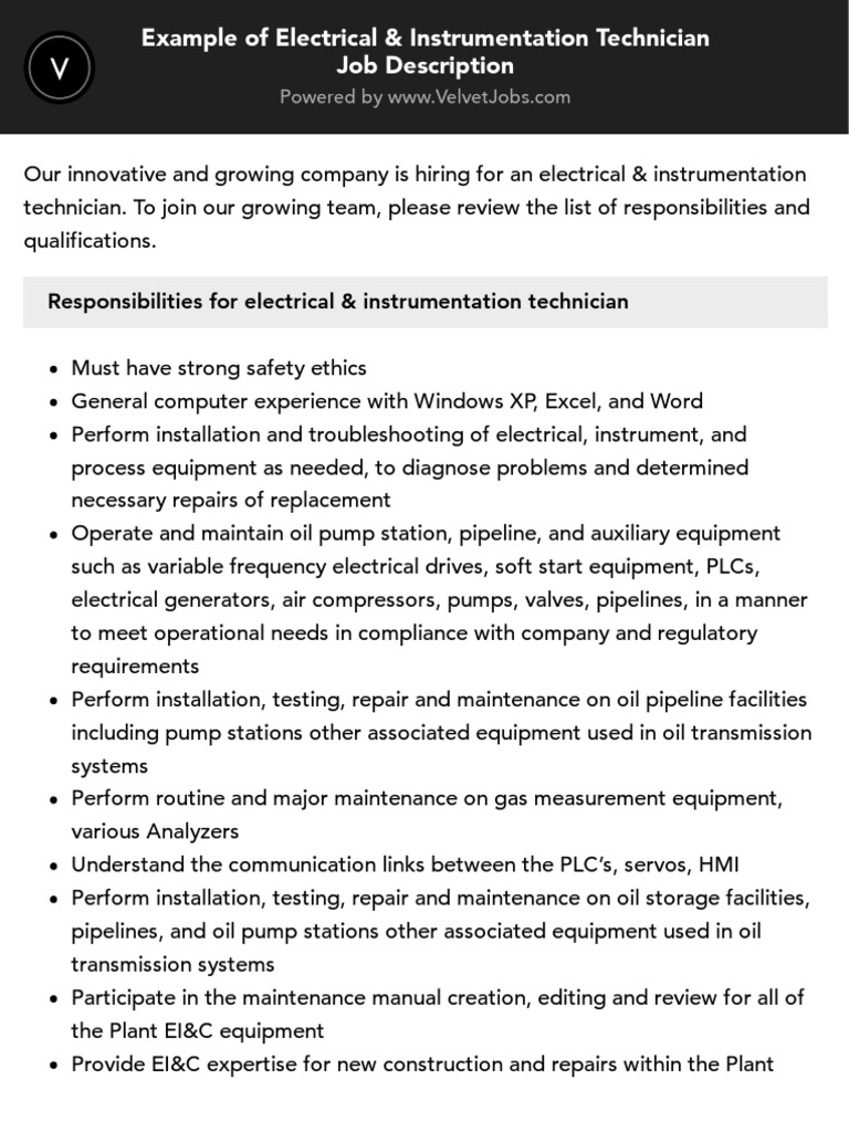 Electrical Instrumentation Technician v4 | PDF | Programmable Logic ...
