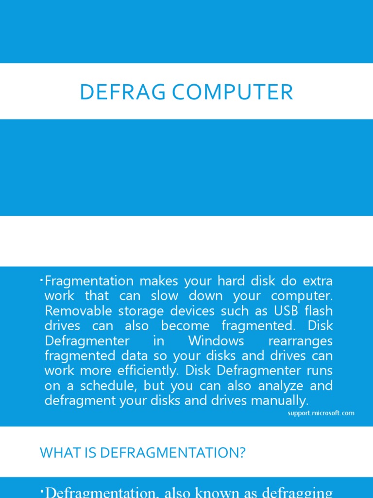 DEFRAGMENTATION | PDF | Games & Activities | Computers