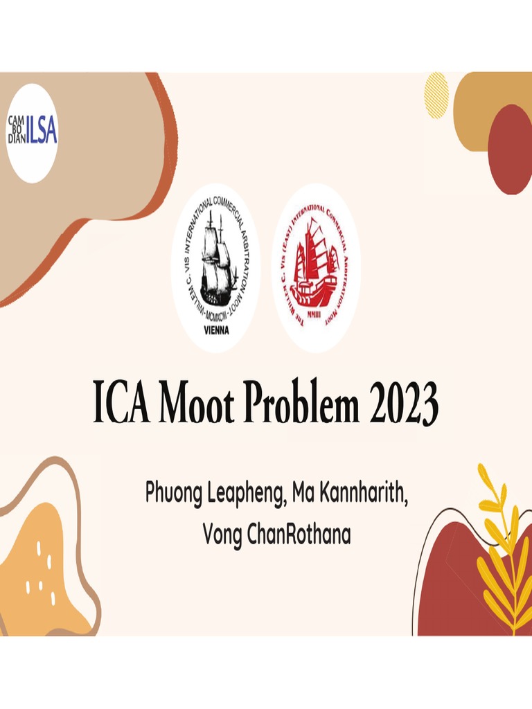 ICA Moot Issue - ILSA 2023 | PDF | Justice | Crime & Violence