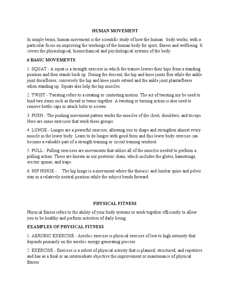 Pathfit 2 Reviewer Pdf Flexibility Anatomy Physical Fitness