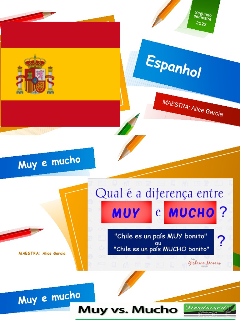 Espanhol 1 Anos MUY e MUCHO | PDF