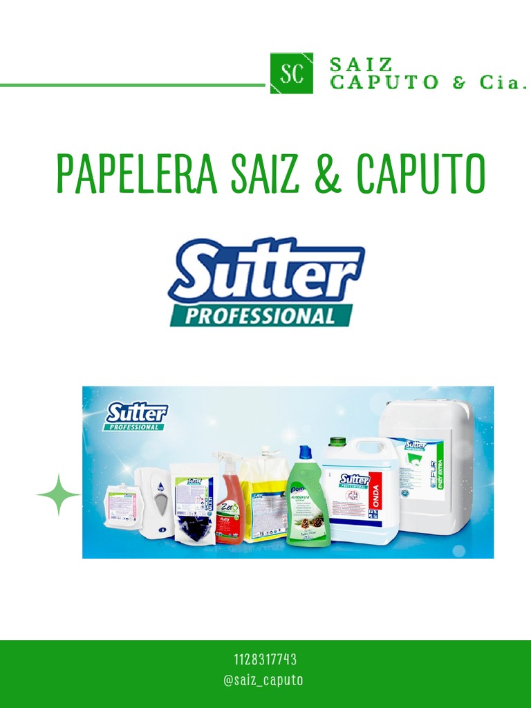 Sutter | PDF | Detergente | Lavavajillas