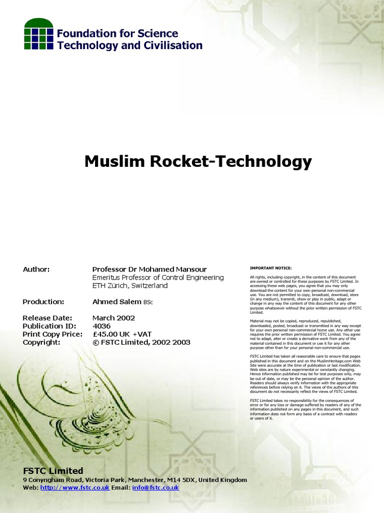 Rockettechnology | PDF | Gunpowder | Rocket