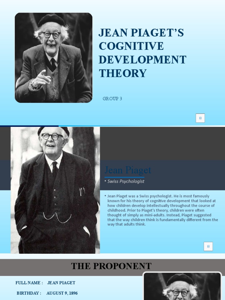 Group 3 (Jean Piaget's Cognitive Developmental Theory) | PDF | Schema ...