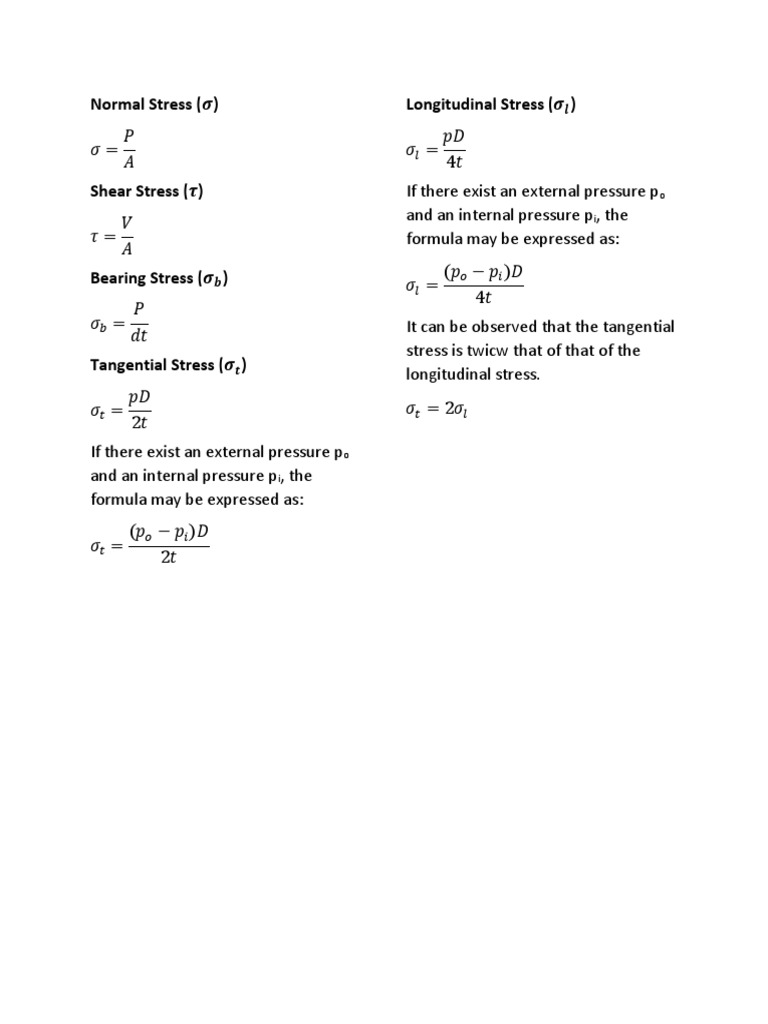 MDB Formulas | PDF