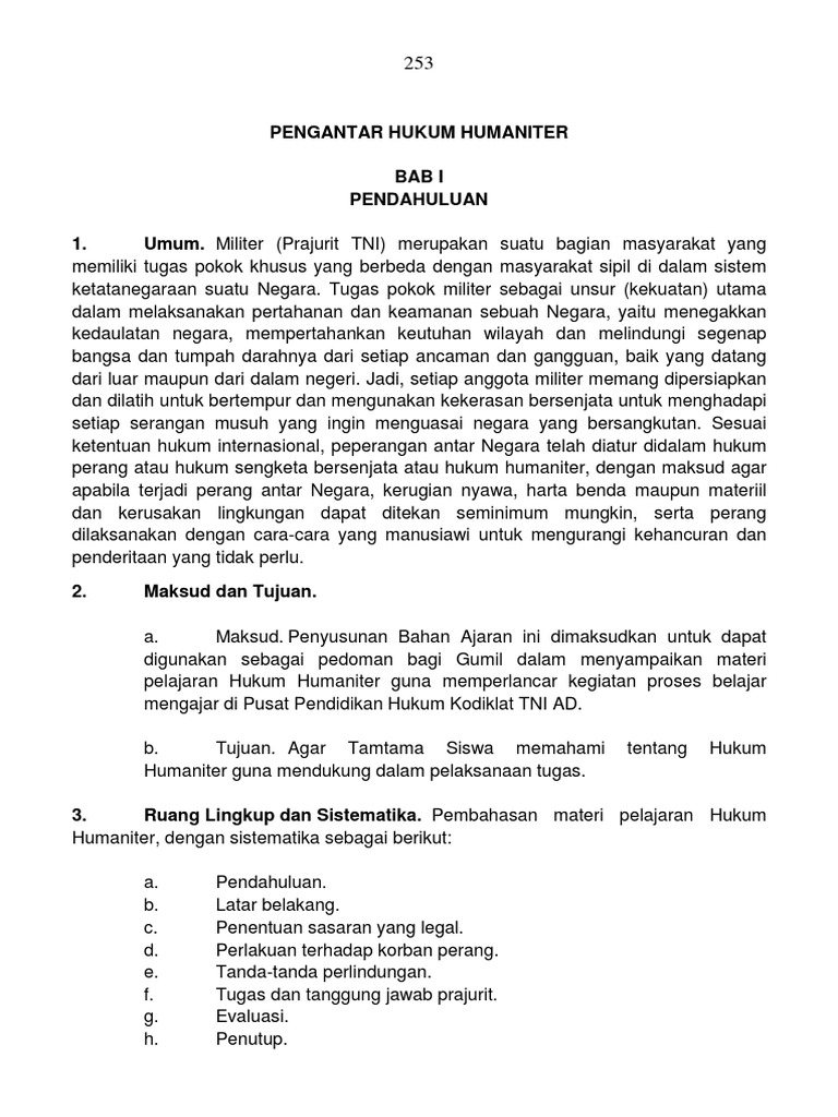 Hukum Humaniter dalam Peperangan | PDF | Hukum | Sejarah