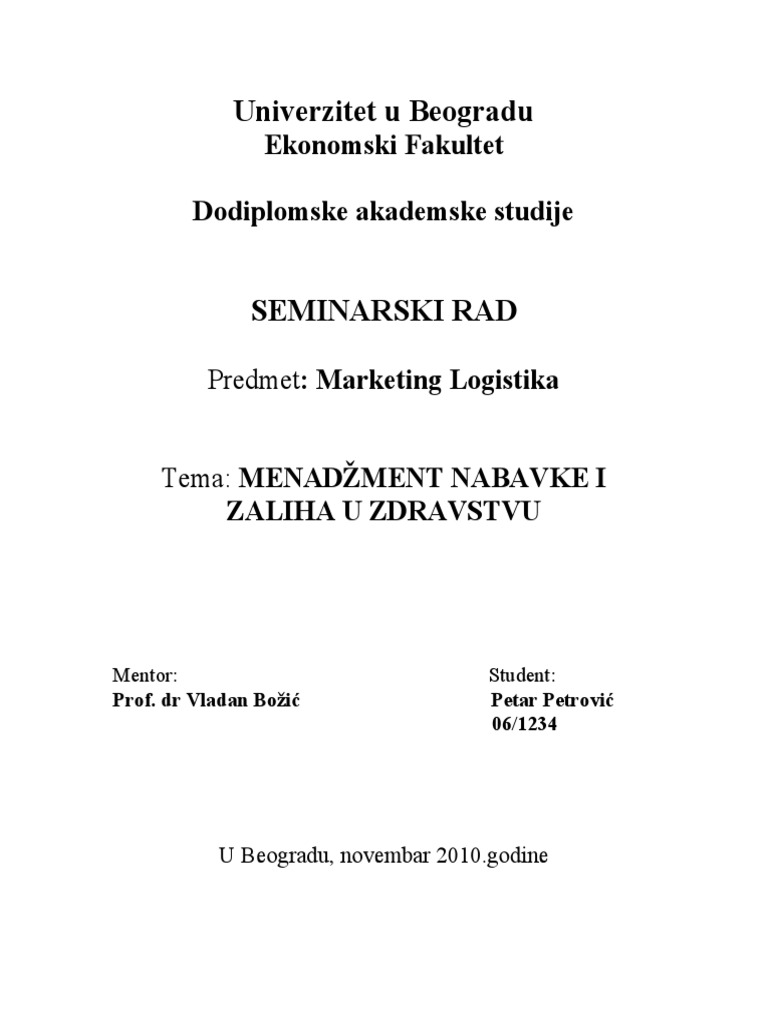 MEnadzment U Zdravstvu | PDF