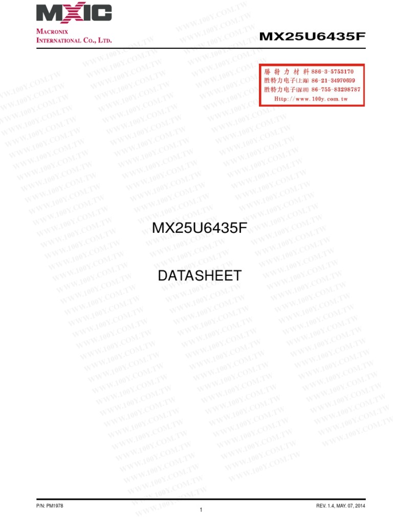 37 Mxic Mx25u6435f | PDF