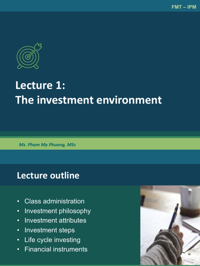 Lecture 1 The Investment Environment | PDF | Investing | Repurchase ...