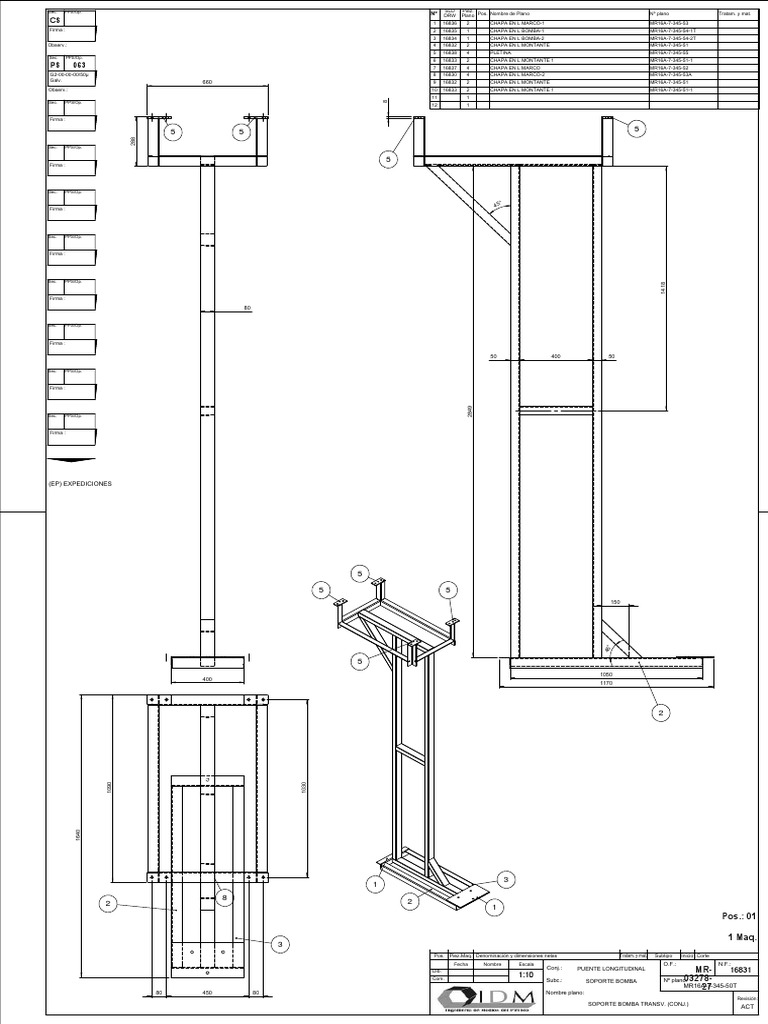 Pump Support Rev2 | PDF