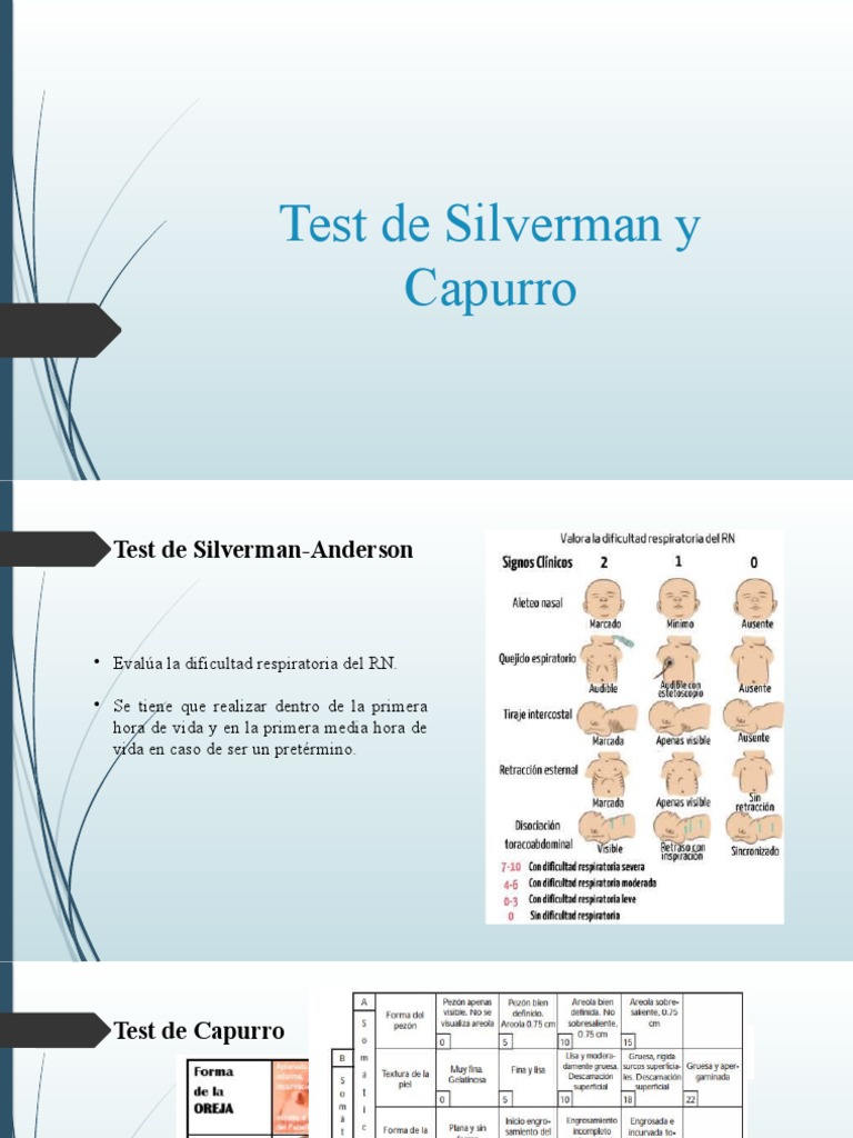 Test de Silverman y Capurro | PDF