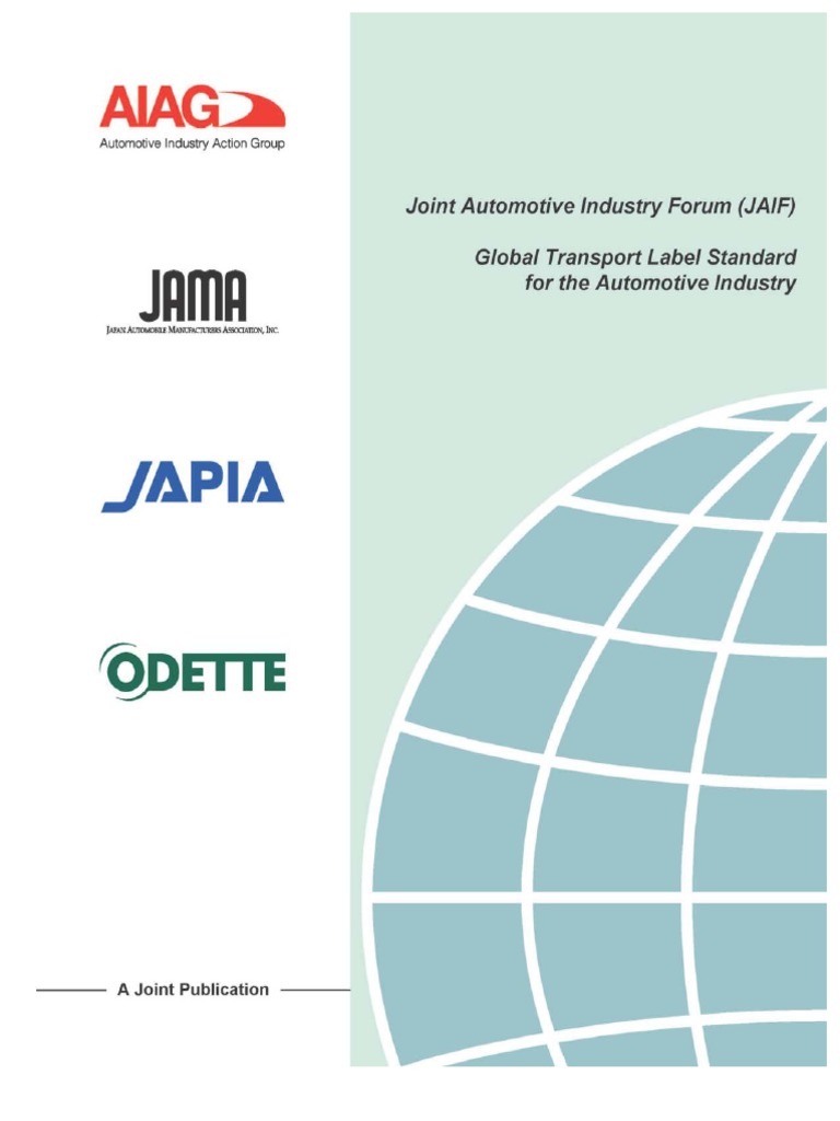 Global Transport Label Odette Recommendation - GTLV03 | PDF | Barcode ...