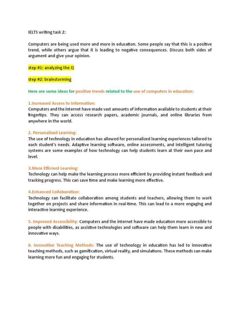 Writing Task2 Unit3 | PDF | Teaching Method | Learning
