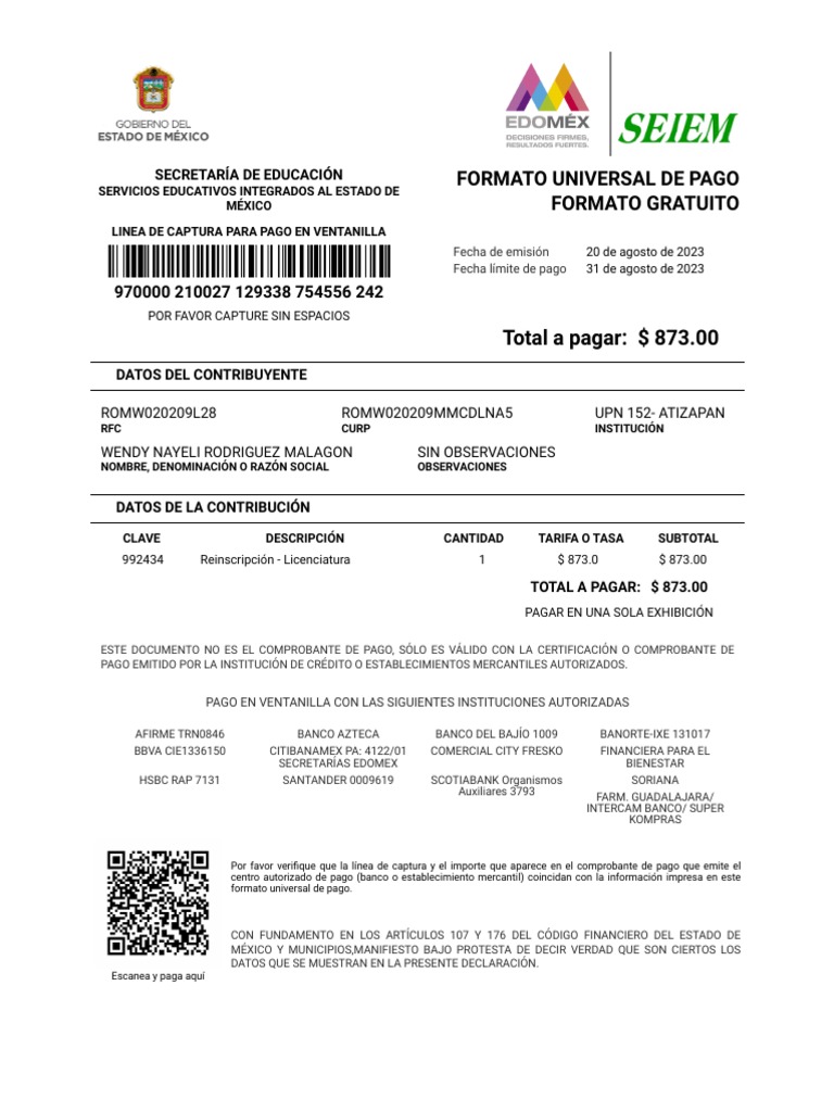 Formato de Pago Universal With Primefaces | PDF | Dinero | Economias Formato de Pago Universal With Primefaces | PDF | Dinero | Economias