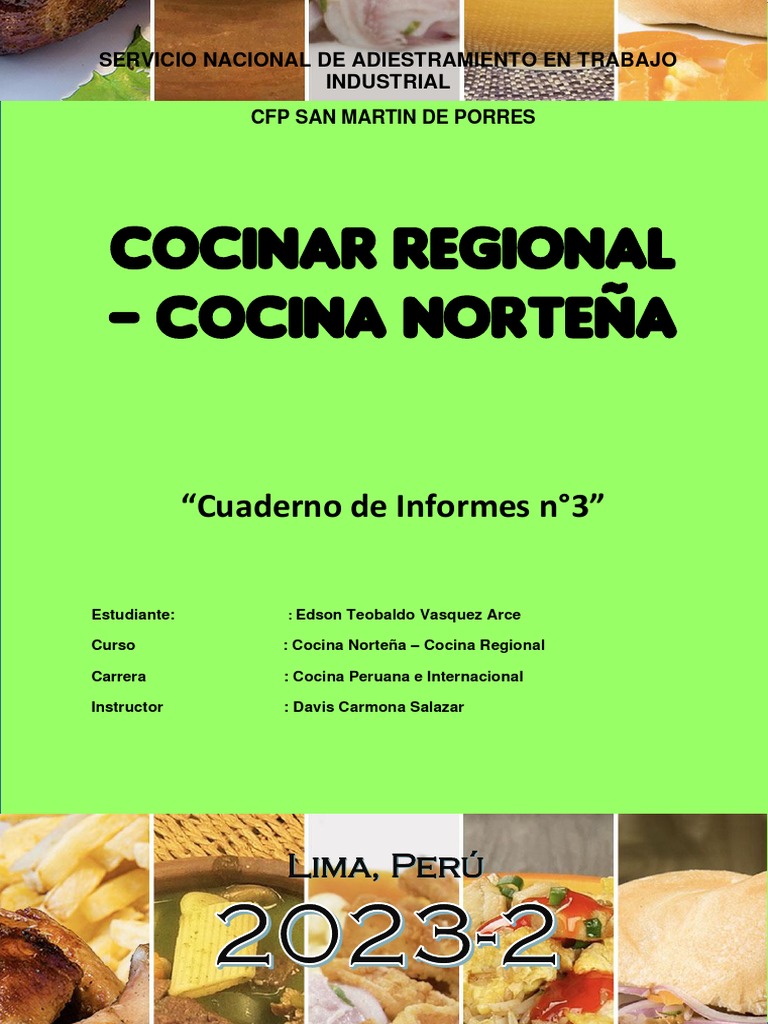 Cuaderno de Informe 3 - Ciclo 3 | PDF | Cocina latinoamericana ...
