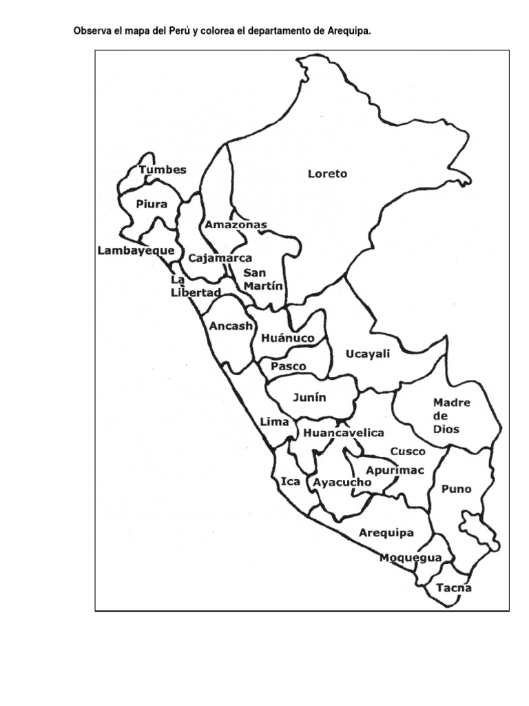 FICHA 08 MAPA Arequipa | PDF