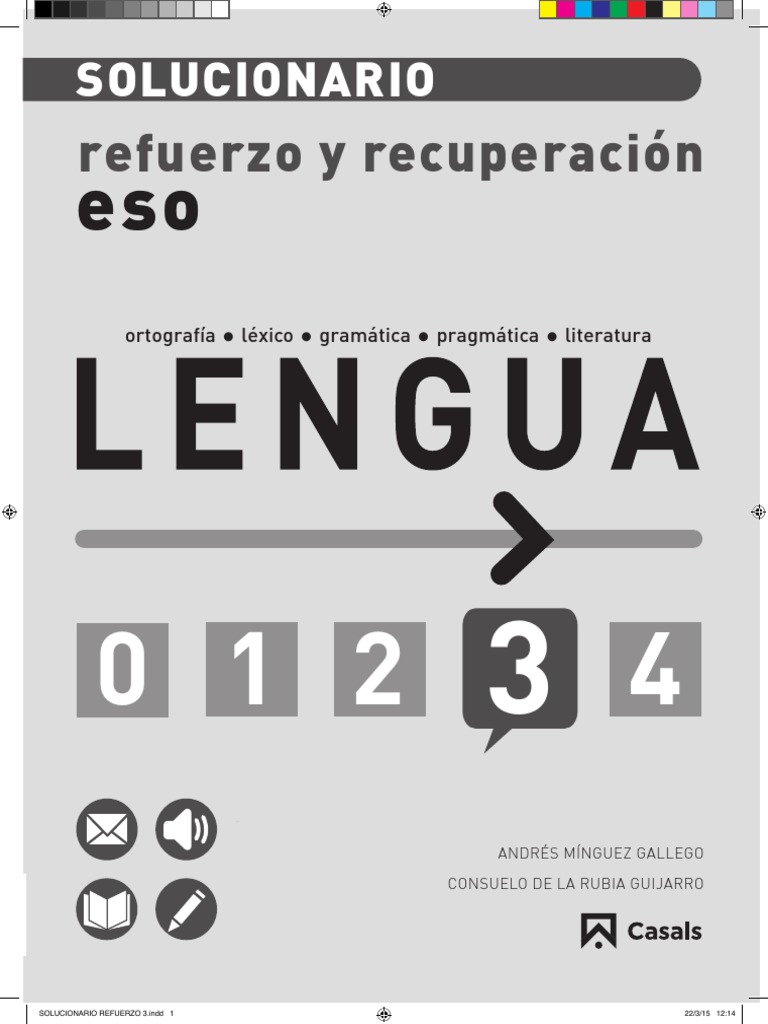 Solucionario Refuerzo y Recuperación de Lengua 3 | PDF | Pantalones | Morfología Lingüística