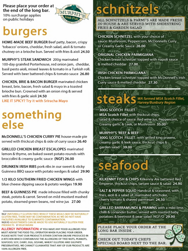 2023 Menu Food | PDF