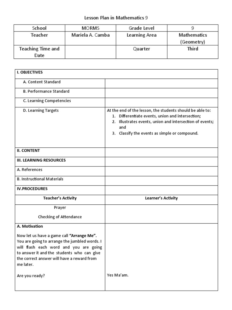 Math 10 | PDF | Mathematics | Learning