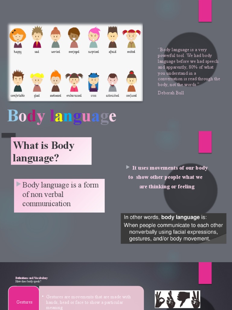 Body Language | PDF | Body Language | Communication