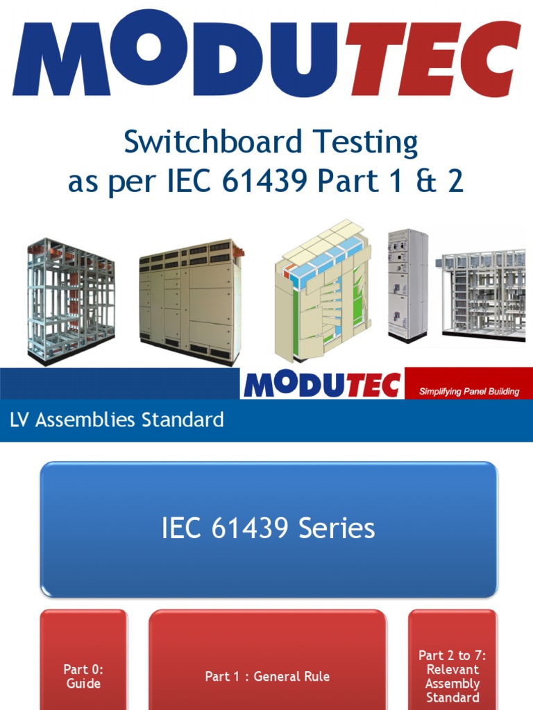 MODUTEC IEC 61439 Presentation | PDF | Insulator (Electricity ...