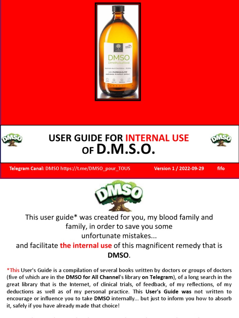 D.M.S.O. Internal use V1 - en-US | PDF | Dose (Biochemistry) | Chemistry