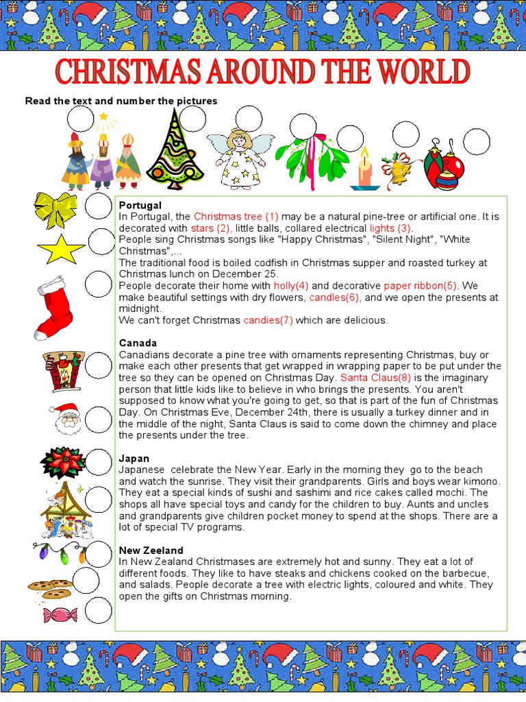 Global Christmas Traditions Overview | PDF | Christmas | Cuisine