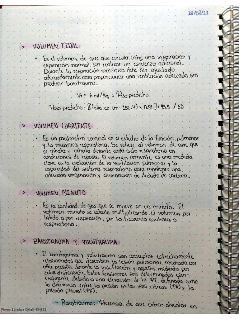 Volumen Tidal | PDF