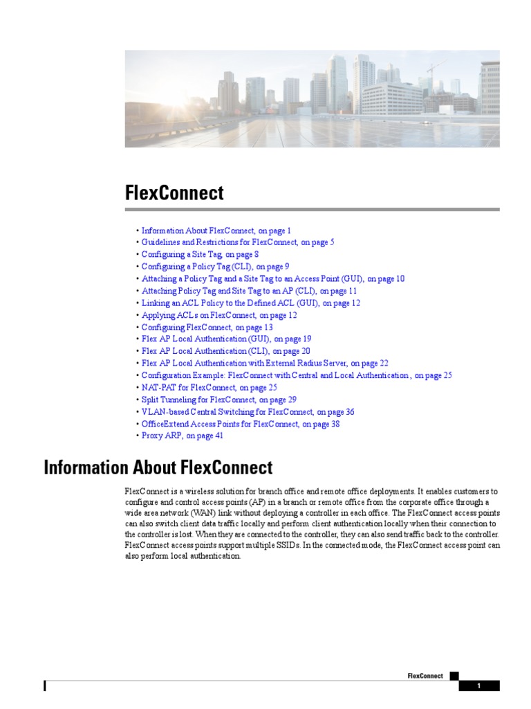 Flexconnect | PDF | Wireless Access Point | Wireless Lan