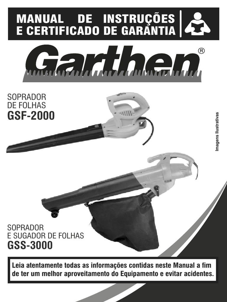 Manual e Segurança Soprador GSF-2000/GSS-3000 | PDF | Desperdício | Roupas