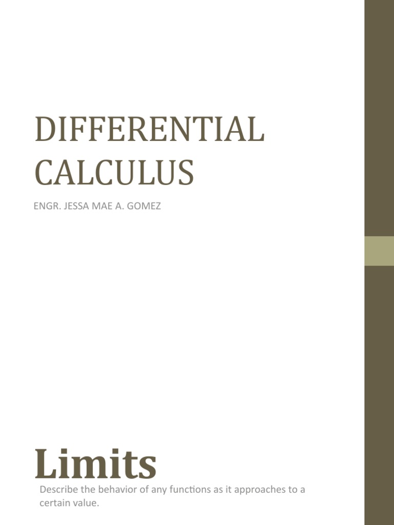 Differential Calculus | PDF | Differential Calculus | Function (Mathematics)