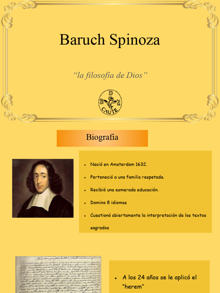 Baruch Spinoza | PDF | Baruch Spinoza | Dios