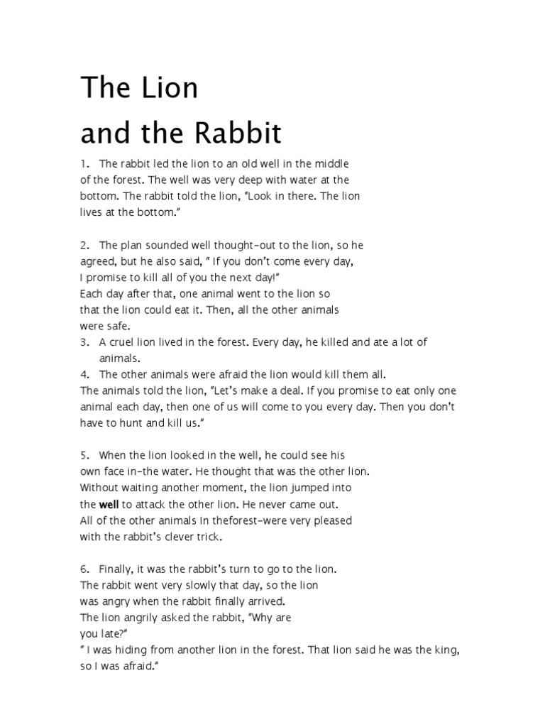 The Lion | PDF | Lion