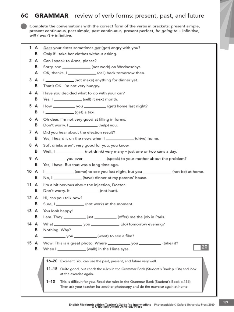 Review of Verb Forms | PDF | Language Mechanics | Linguistic Morphology