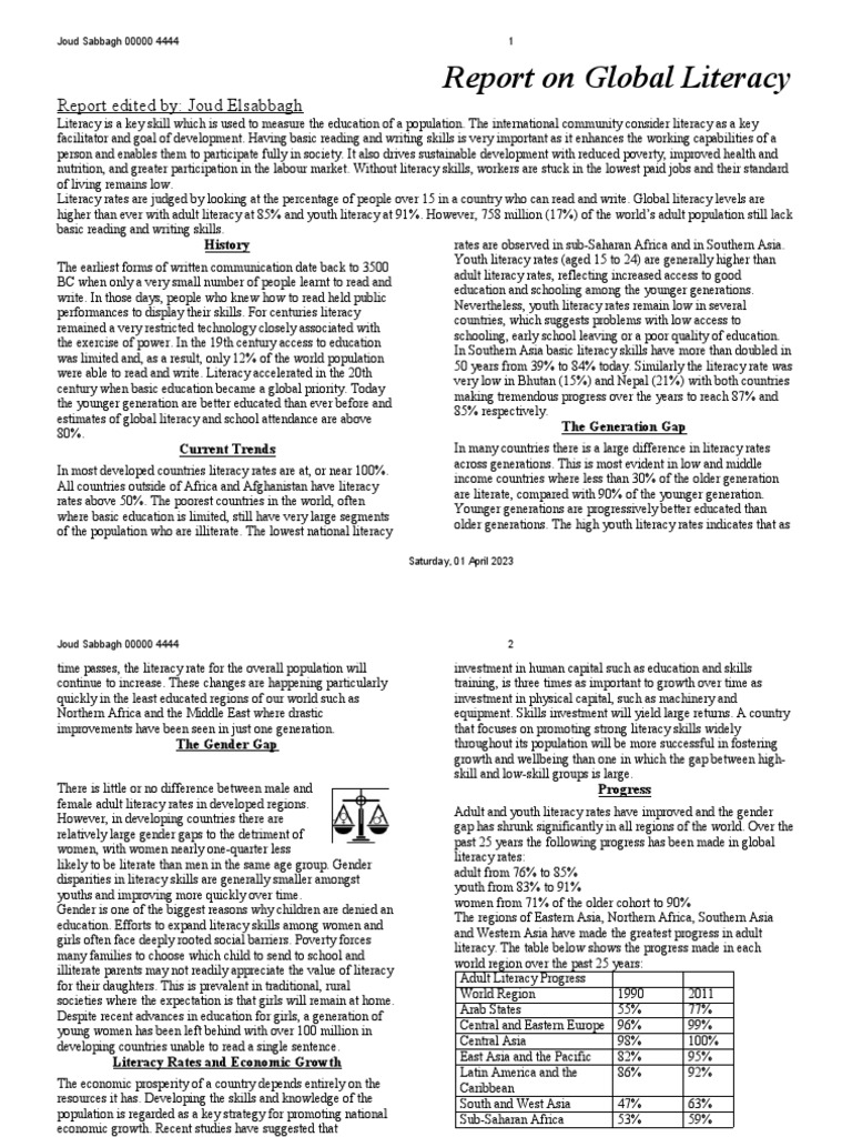 FACTSHEET | PDF | Literacy | Adult Education