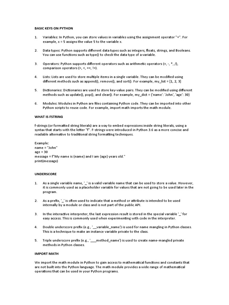 Notes Programming Updated Pdf Data Type Variable Computer Science 9080