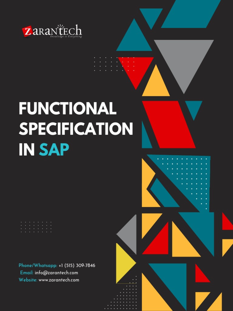 Functional in SAP | PDF | Specification (Technical Standard) | Page Layout