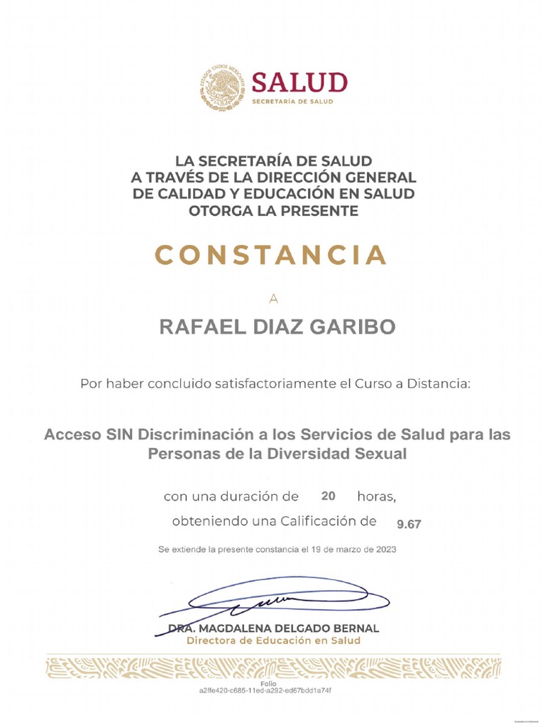 Acceso SIN Discriminación A Los Servicios de Salud para Las Personas de La Diversidad Sexual ...