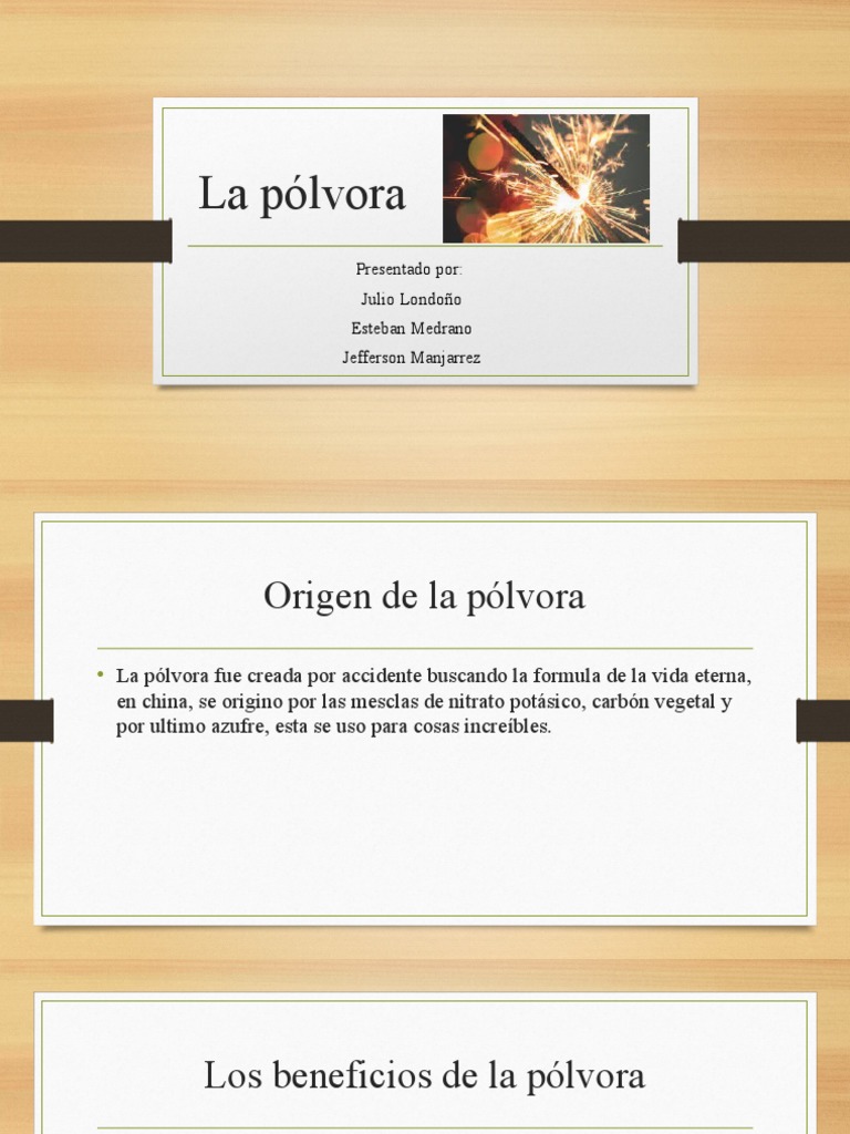 Origen y beneficios de la pólvora | PDF | Relaciones personales ...