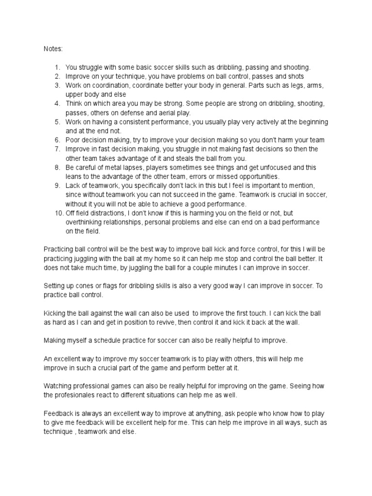 Reflection Soccer | PDF | Association Football | Sports