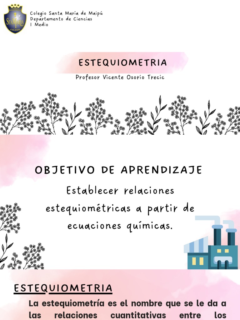 Introducción a la Estequiometría Química | PDF | Mole (Unidad ...