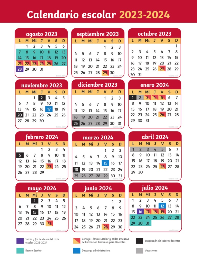 Sa Ds 1687201511 Calendario Escolar 2023 2024 - Ver - 6 | PDF | México