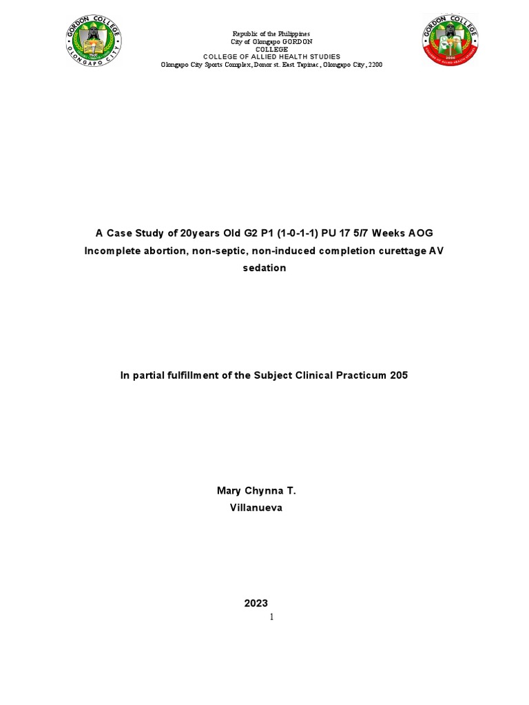 Incomplete Abortion | PDF | Miscarriage | Abortion