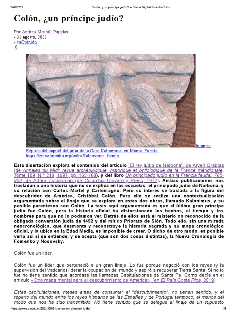 Colon Un Principe Judio | PDF | Imperio mongol | Cristobal colon