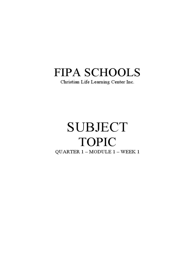 English 3 Module Pdf Communication Cognitive Science