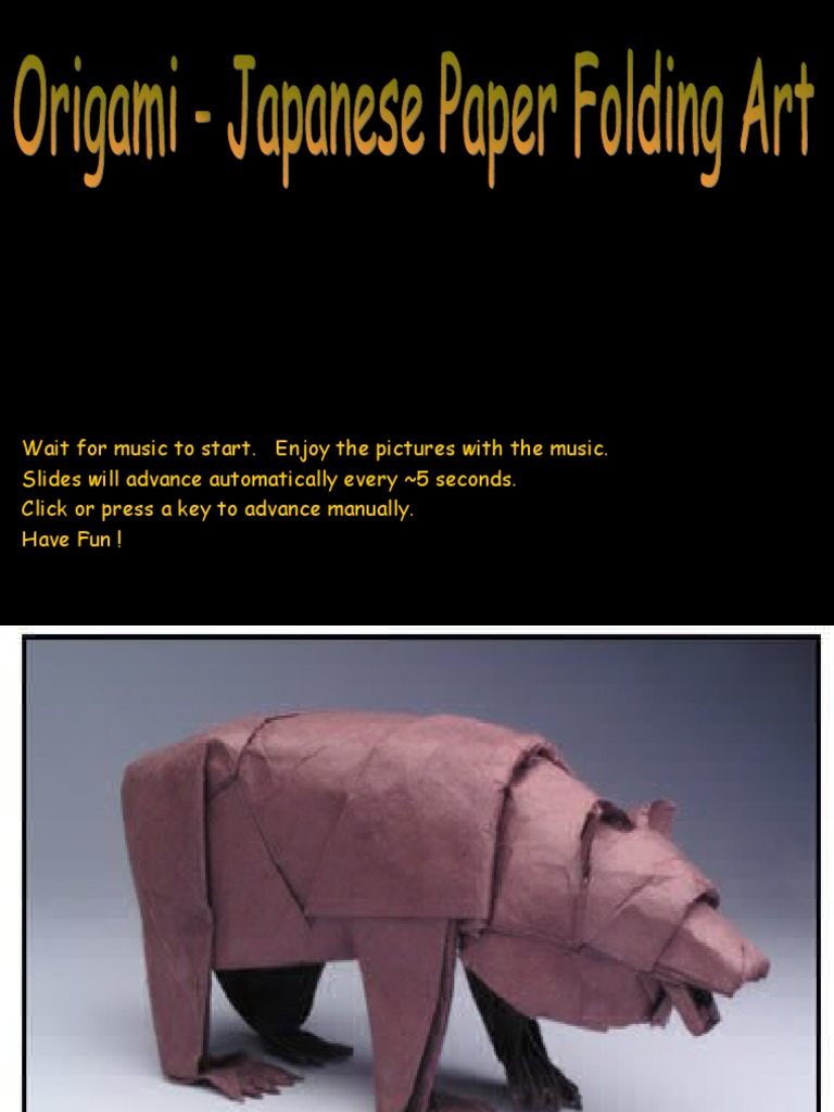 Origami Presentation Slideshow PDF | PDF