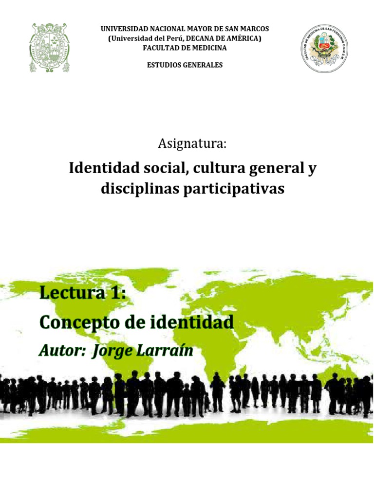ICD23 - Lect 1. Concepto de Identidad VF | PDF | Nación | Los símbolos